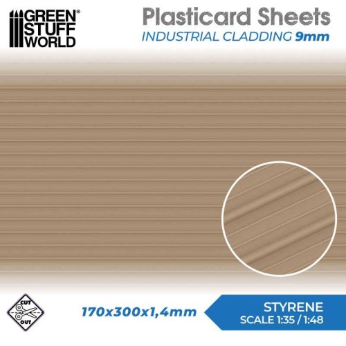 GSW 5061 PLASTICARD - Industrial Cladding 9mm Textured Sheet